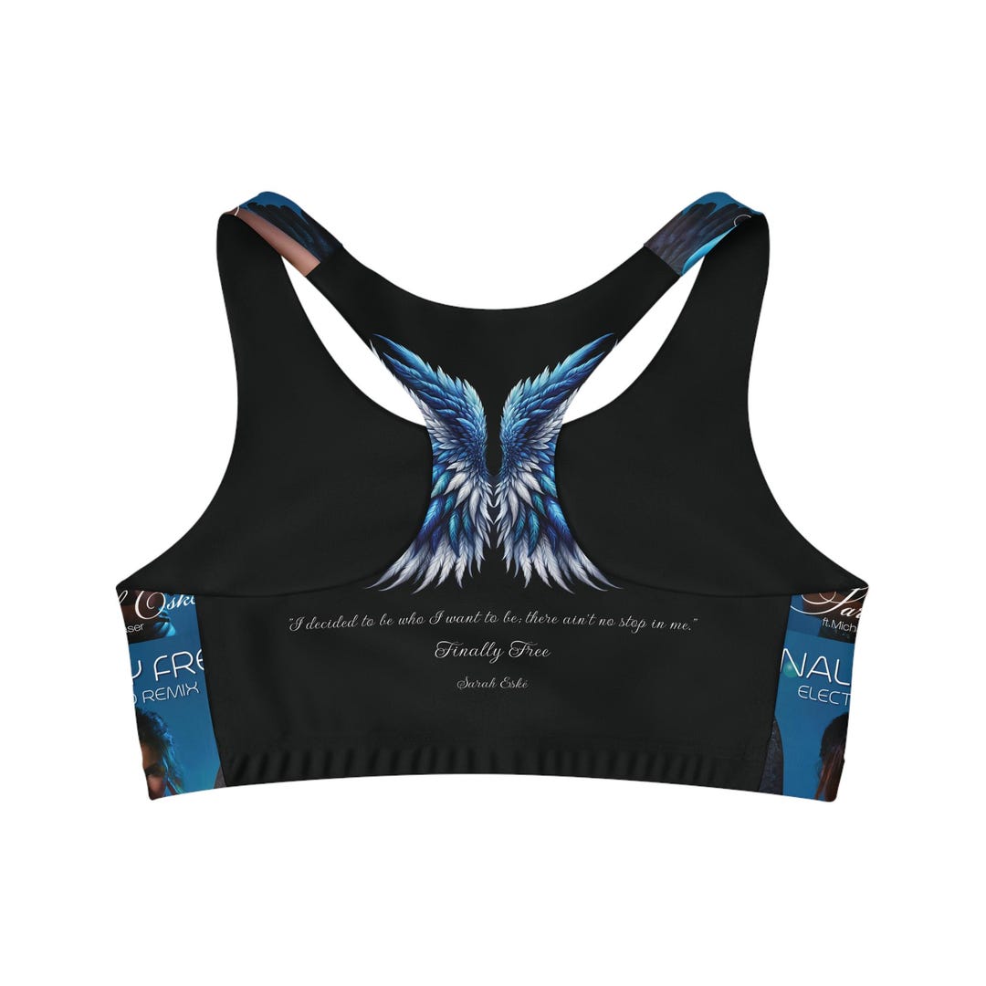 Finally Free Sarah Eské Seamless Sports Bra AOP - Etsy