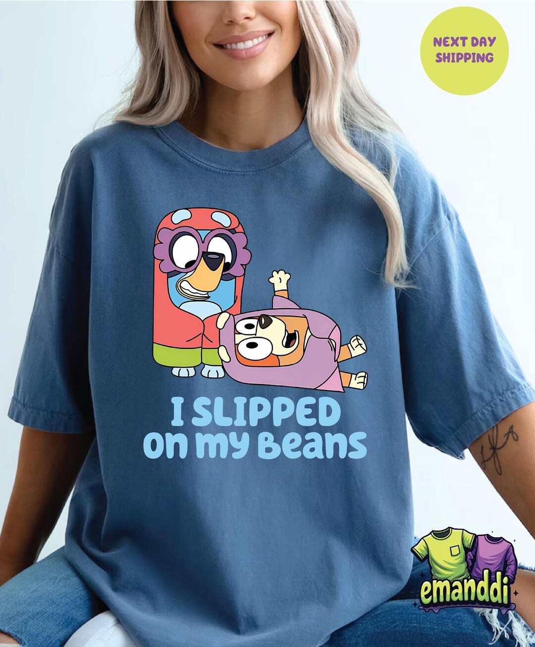 Comfort Colors I Slipped Grandmas Blue T-shirt Grandmas Blue Shirt ...