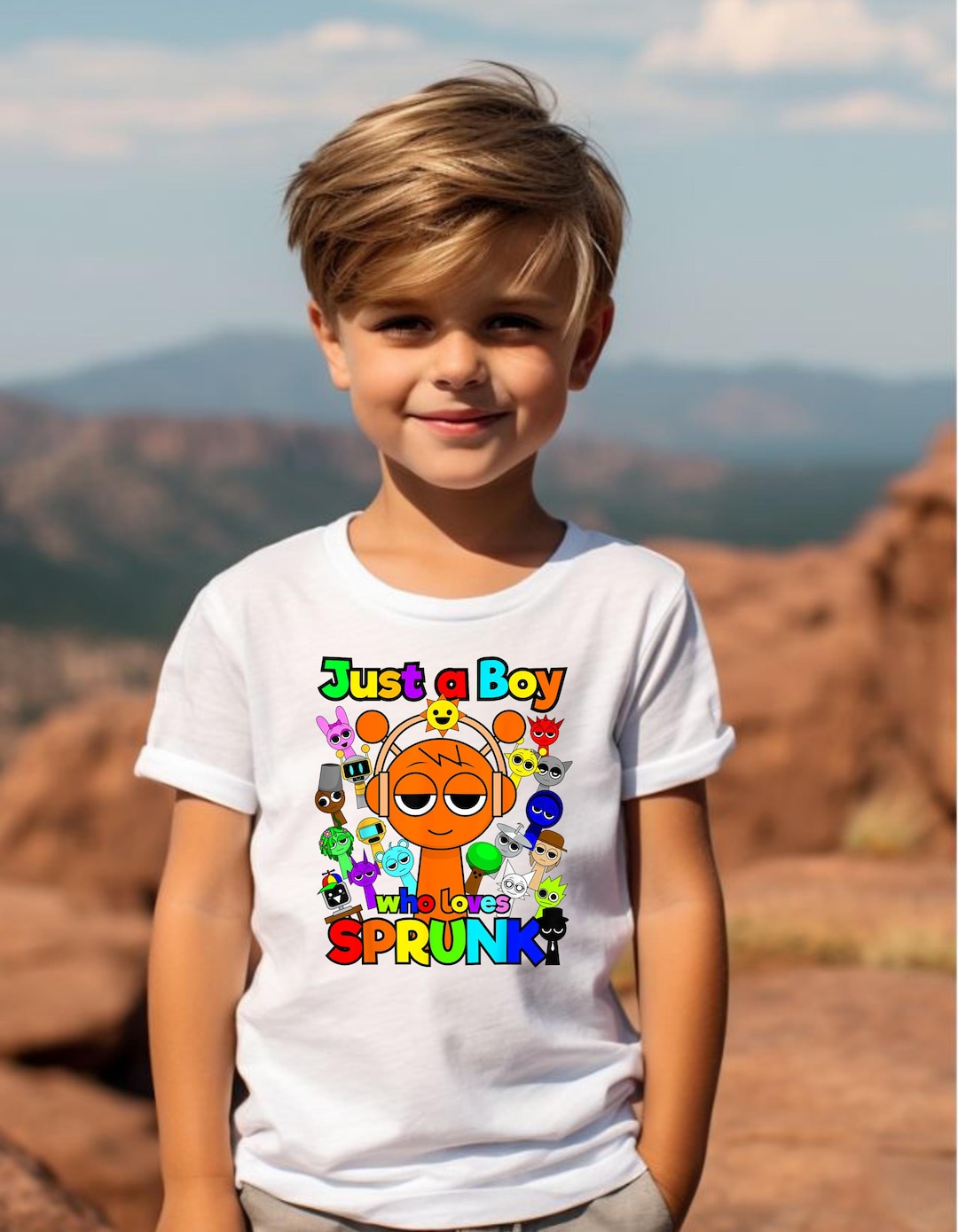 Sprunki Game Shirt, Sprunki Fan Tee, Sprunki Lime Tee, Roblox Cool Game ...