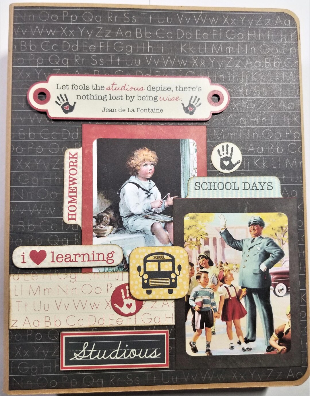School Days Mini Album - Etsy
