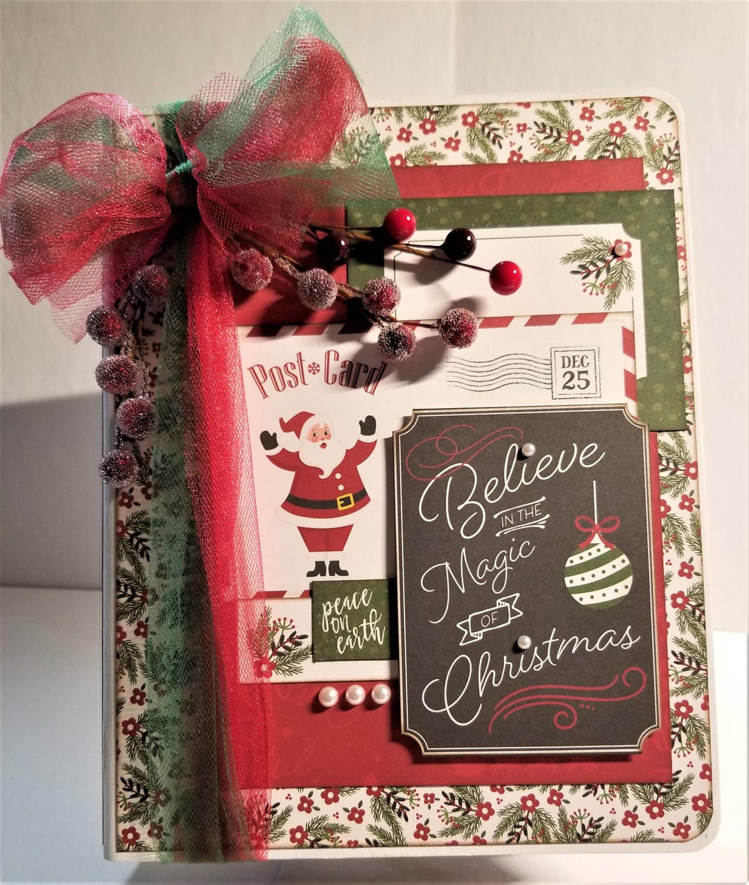 Believe Christmas Mini Album-diy - Etsy