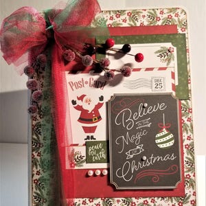 Believe Christmas Mini Album-diy - Etsy