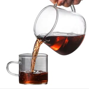 Glass Pour Over Carafe Coffee Server 400ml + 600ml Options. V60, Ufo ...