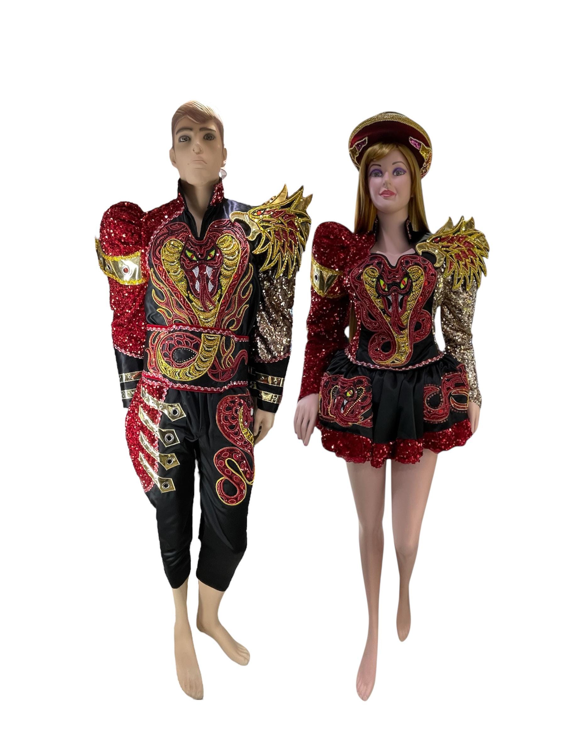 Caporales Dance Costume for Men – Handmade Peruvian Bolivian Folklore ...