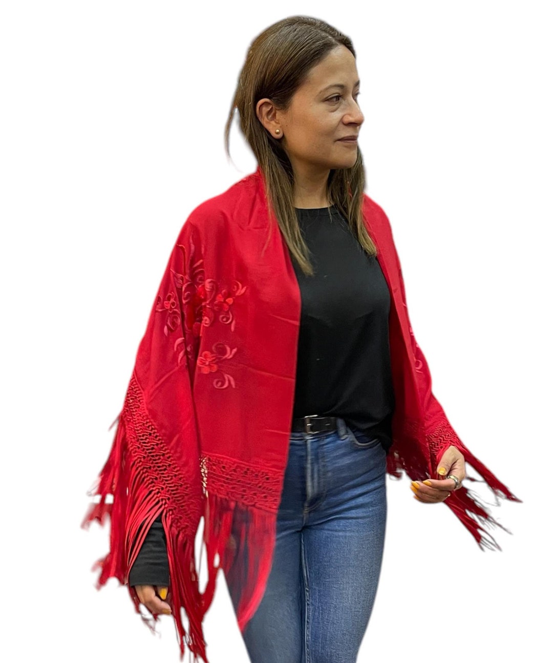 Traditional Andean Shawl, Rebozo, or Manta - Handmade Bolivian Cholita ...
