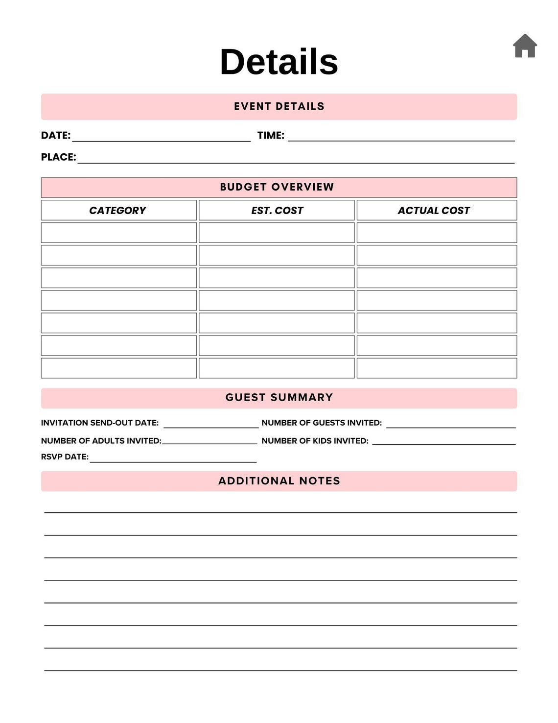 Editable Event Planner: Contract & Proposal Canva Template - Etsy