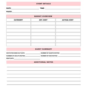 Editable Event Planner: Contract & Proposal Canva Template - Etsy