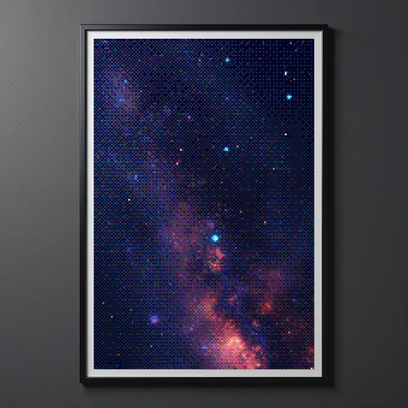 Set of 4 Pixel Art Space Posters, Cosmic Pixel Art Prints, Space Art ...