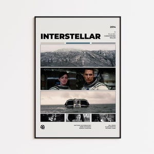 Interstellar, Movie Poster, Minimalist Poster, Vintage Poster, Retro ...