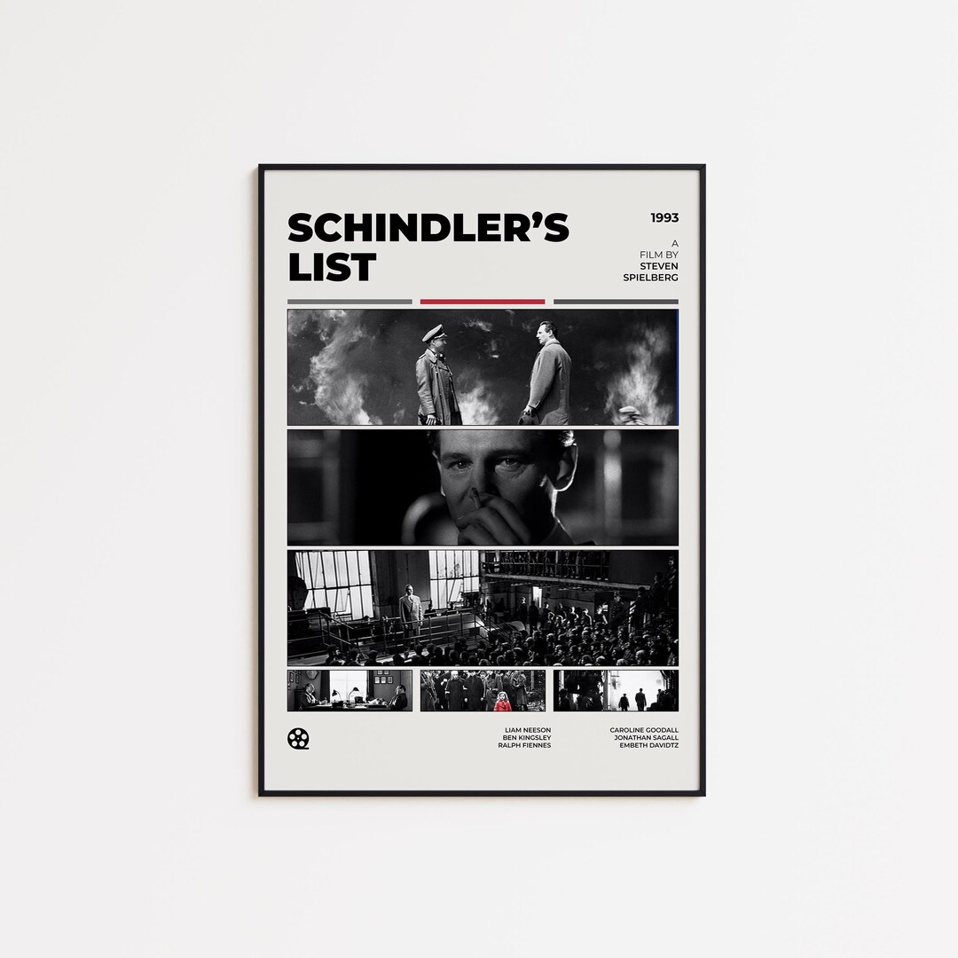 Schindler's List, Movie Poster, Minimalist Poster, Vintage Poster ...