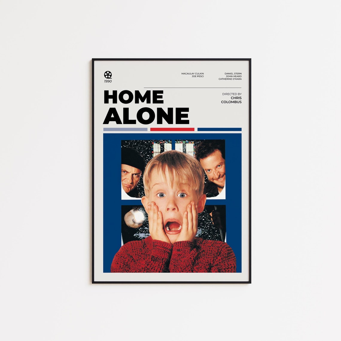 Home Alone, Movie Poster, Minimalist Poster, Vintage Poster, Retro ...
