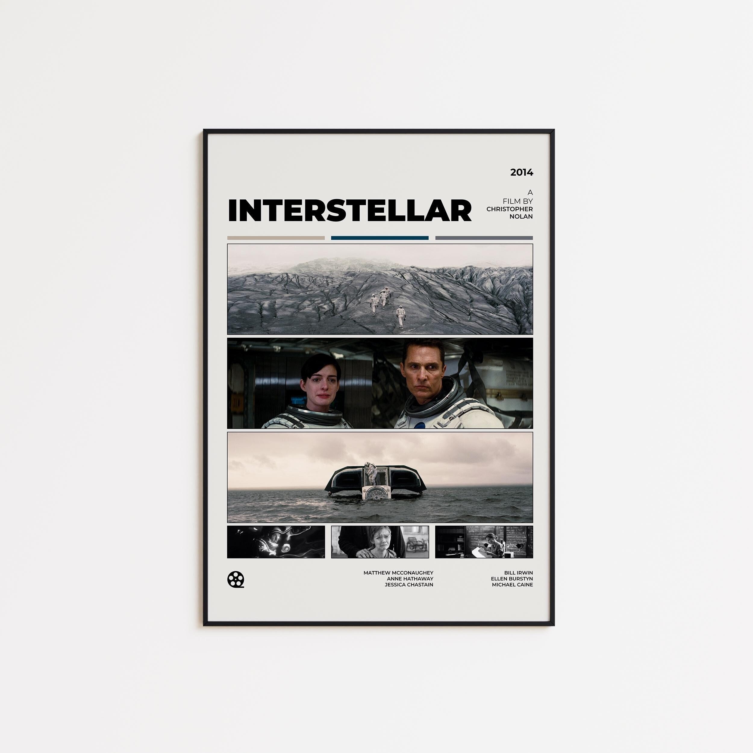 Interstellar, Movie Poster, Minimalist Poster, Vintage Poster, Retro ...