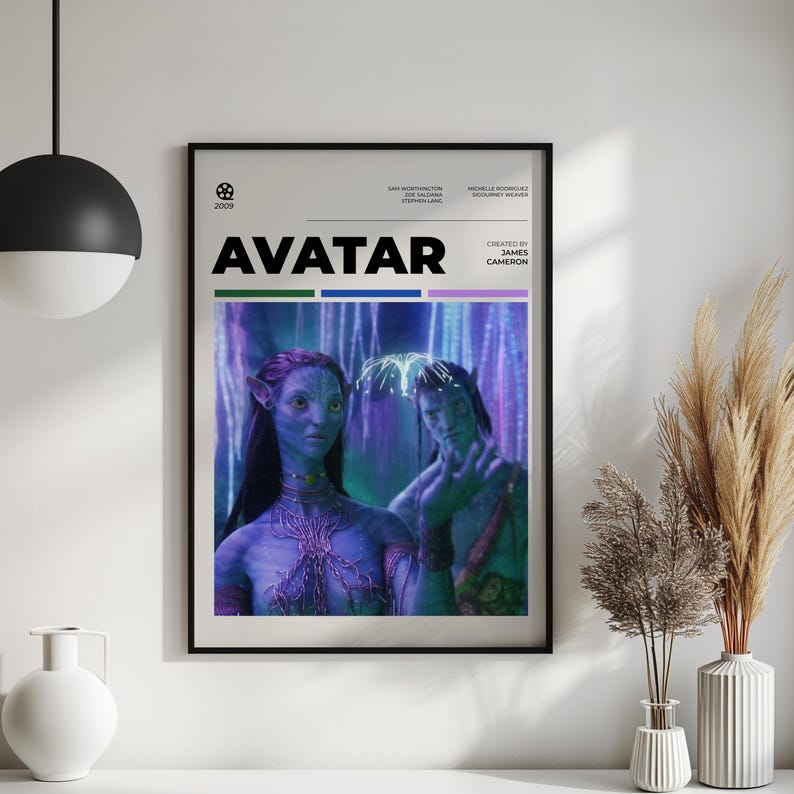 Avatar, Movie Poster, Minimalist Poster, Vintage Poster, Retro Poster ...