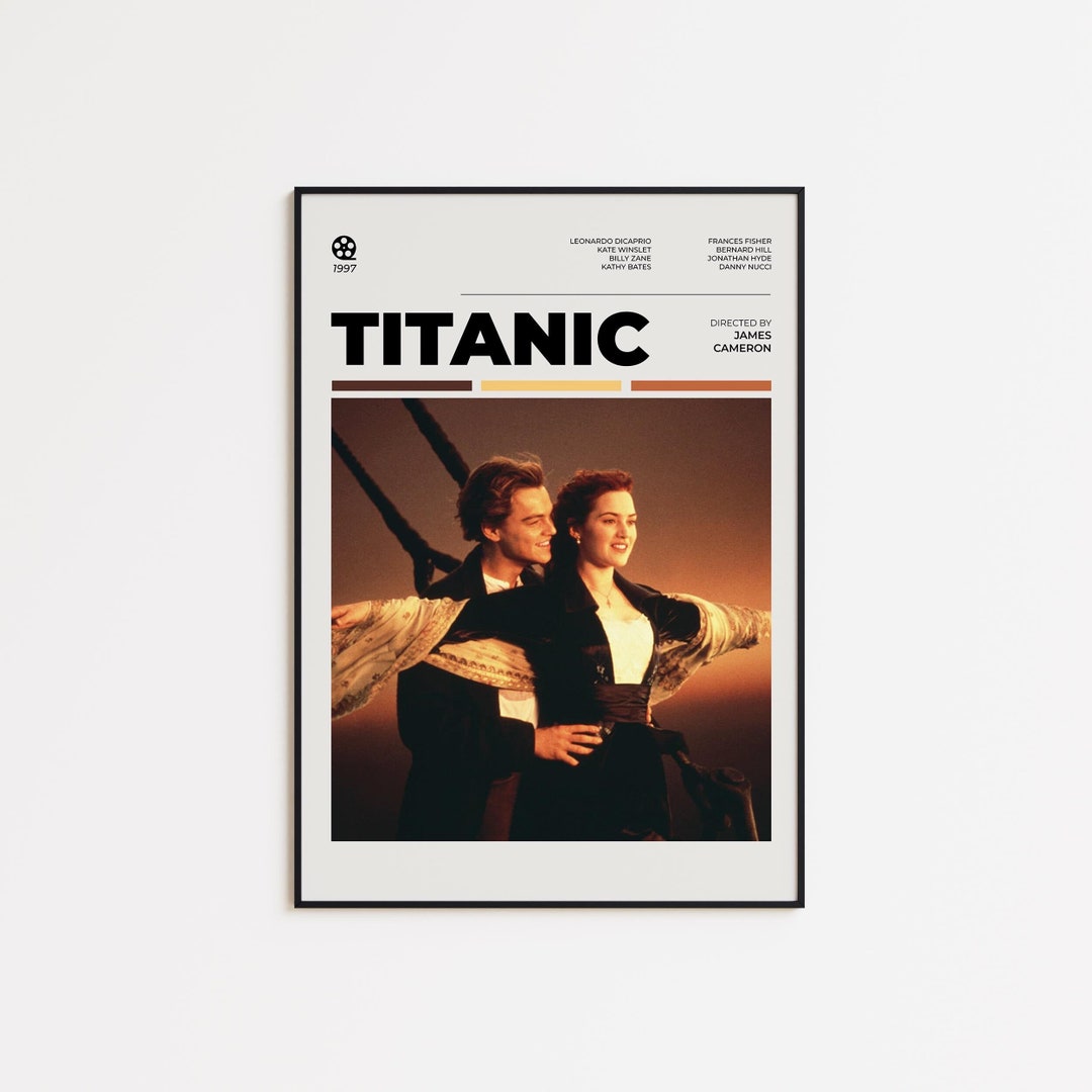 Titanic, Movie Poster, Minimalist Poster, Vintage Poster, Retro Poster ...