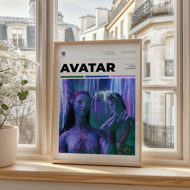 Avatar, Movie Poster, Minimalist Poster, Vintage Poster, Retro Poster ...