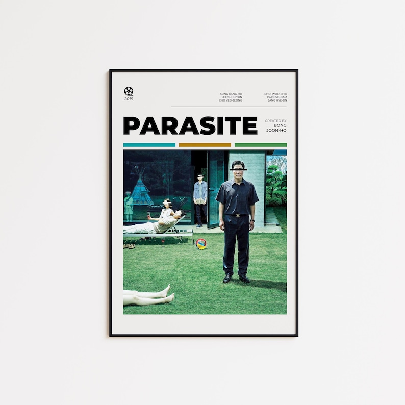 Parasite, Movie Poster, Minimalist Poster, Vintage Poster, Retro Poster ...