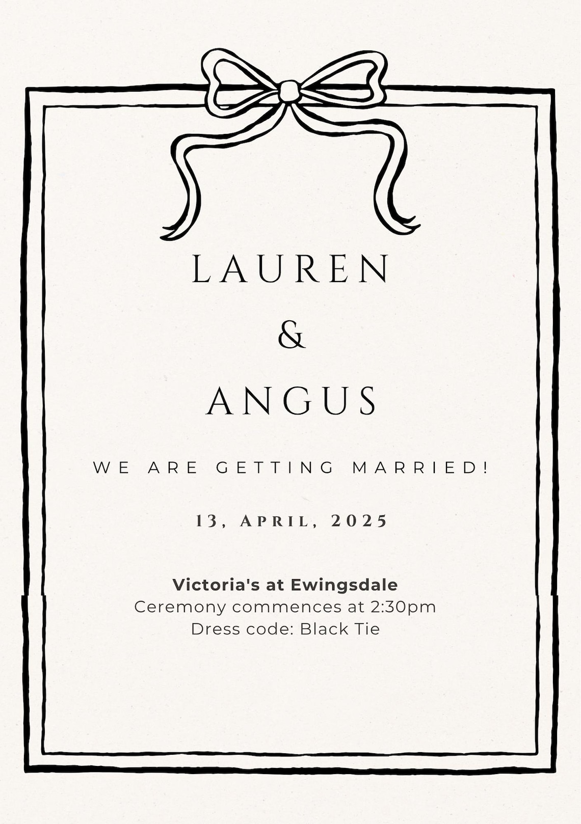 Editable Wedding Invitation Template: Canva DIY Design (digital ...