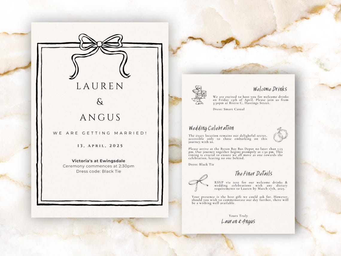 Editable Wedding Invitation Template: Canva DIY Design (digital ...