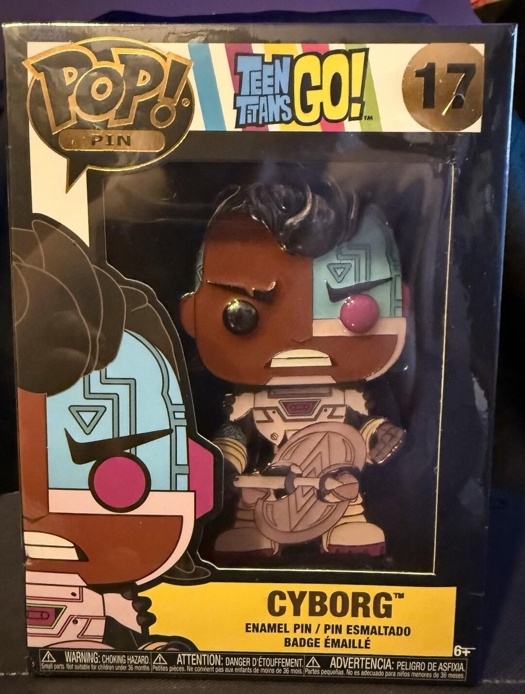 Funko Pop Pin Teen Titans Go Cyborg Enamel Badge Brand New 17 - Etsy