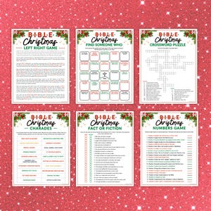 Bible Christmas Games 12 BUNDLE | Printables for Church Kids Adults ...