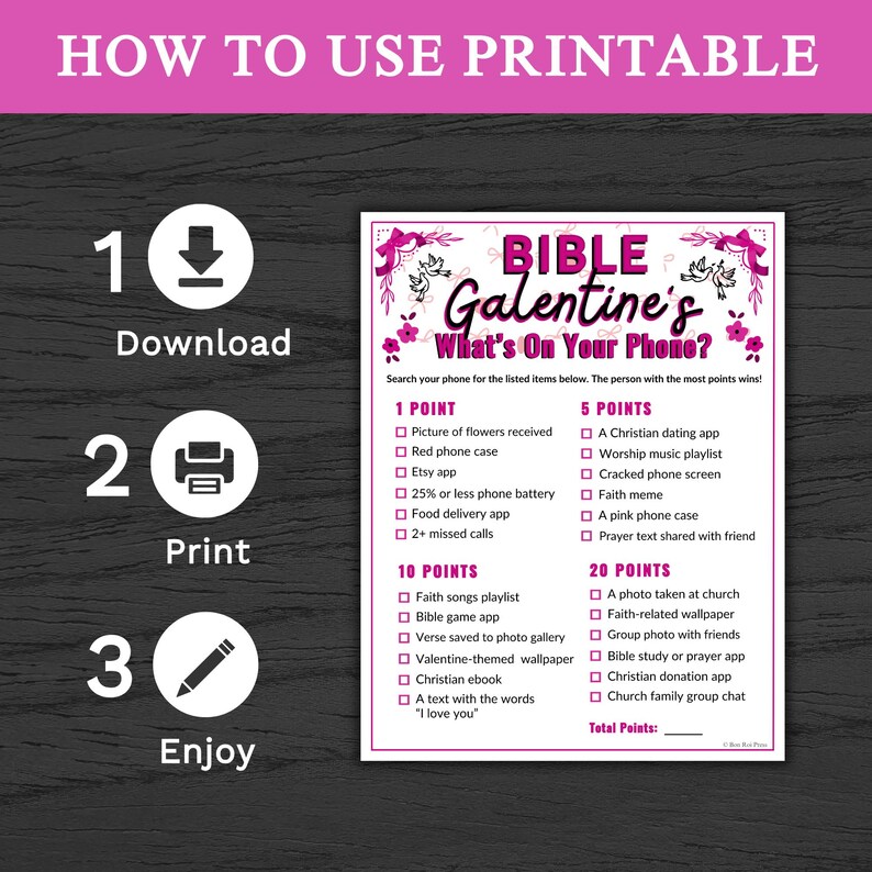 Bible Galentine's What's on Your Phone Game | Biblical Friendship ...