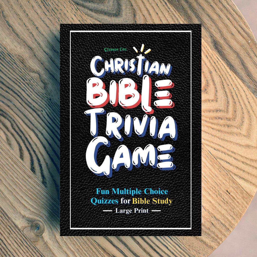 Christian Bible Trivia Game | A Fun Quizzes Activity Book and Church ...