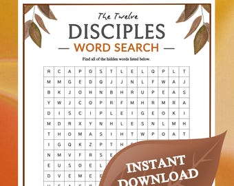 Twelve Disciples Left Right Game | Apostles Printable for Church Youth ...