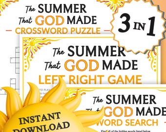 The Summer That God Made Mad Libs | Printable for Church Kids Teens ...