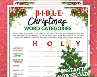 Bible Christmas Word Scramble Game | Nativity Printable for Church Kids ...