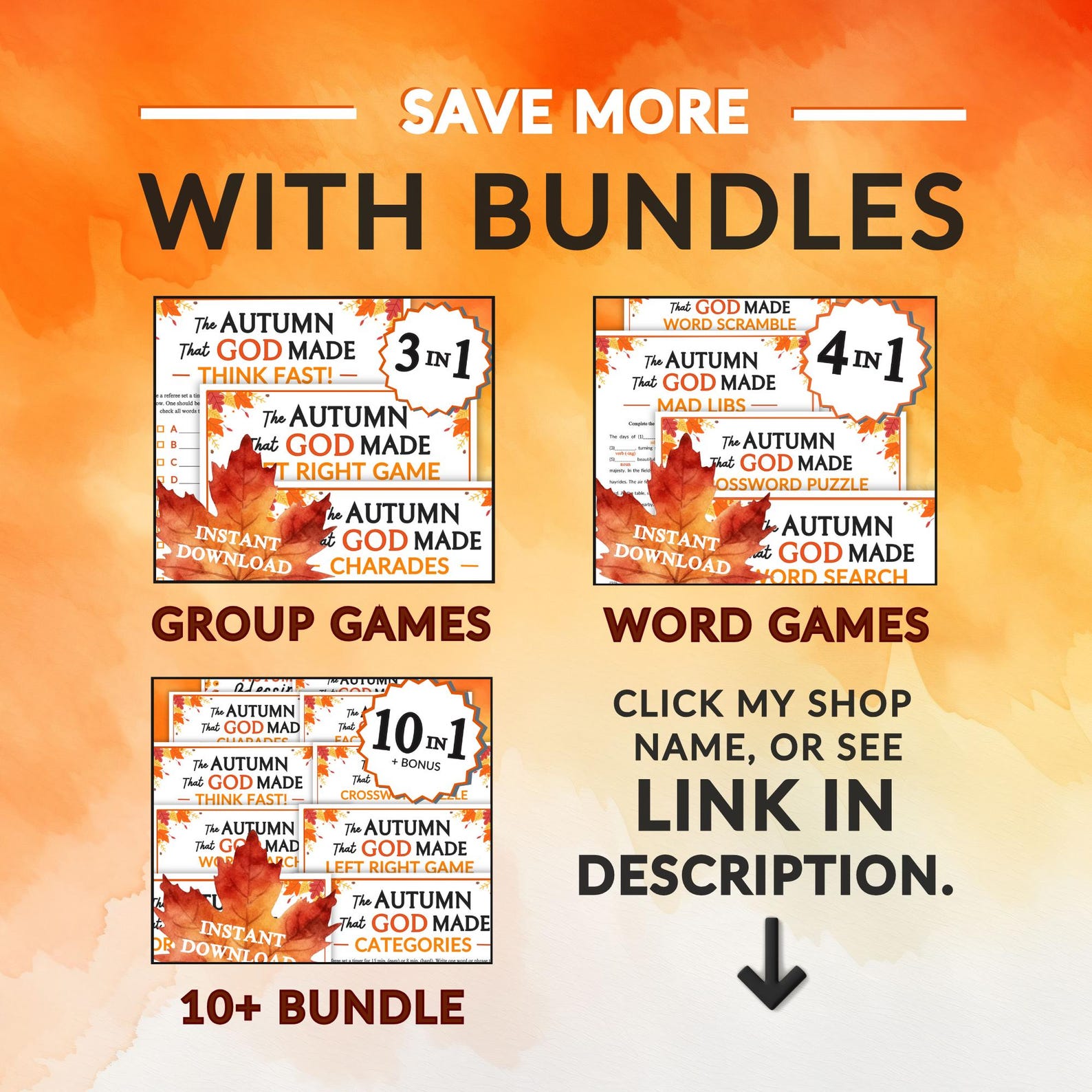 The Autumn That God Made Left Right Game | Fall Printable for Church ...
