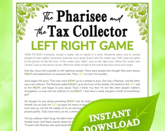 Good Samaritan Left Right Game | Jesus' Parable Printable for Church ...