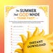 The Summer That God Made Think Fast Game | Printable for Church Kids ...