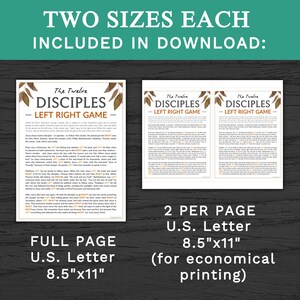 Bible Left Right Games Bundle | 5 Printables for Church Youth Group ...