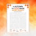 The Autumn That God Made Word Scramble Game | Fall Printable for Church ...