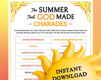 The Summer That God Made Left Right Game | Printable for Church Kids ...