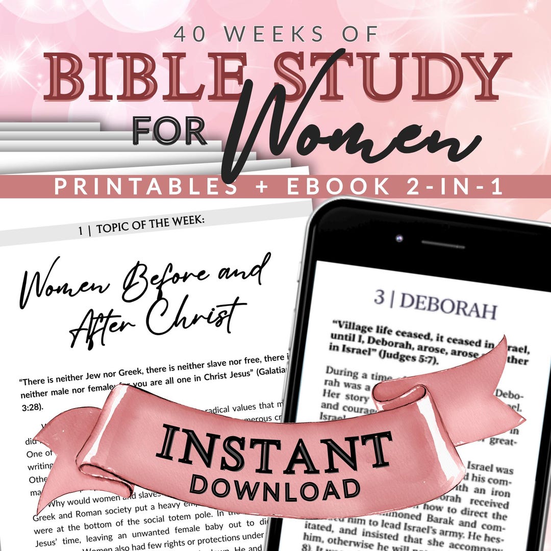 40-week Bible Study for Women: 2-in-1 Printable + Ebook for Group or ...