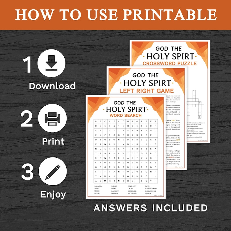 God the Holy Spirit Games BUNDLE | Learn About the Holy Ghost 3 ...