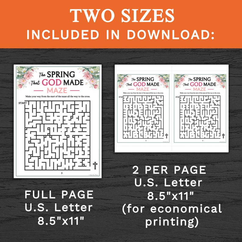 The Spring That God Made Maze Game | Printable for Church Kids Teens ...