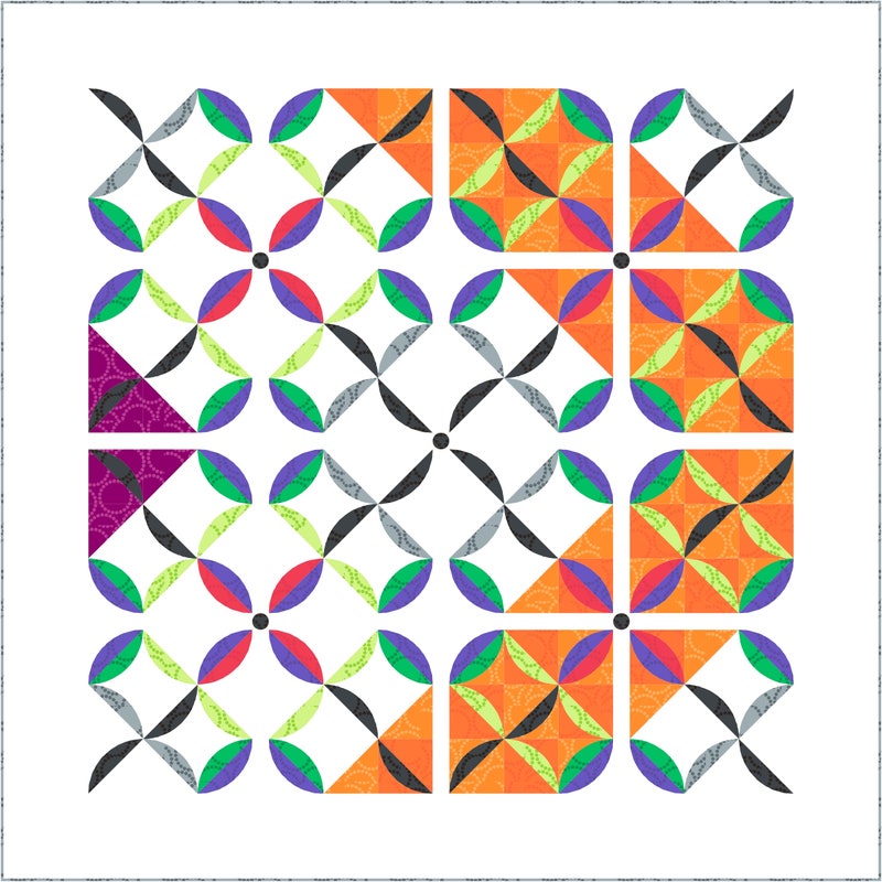 Orange Peel Quilt Pattern - Etsy