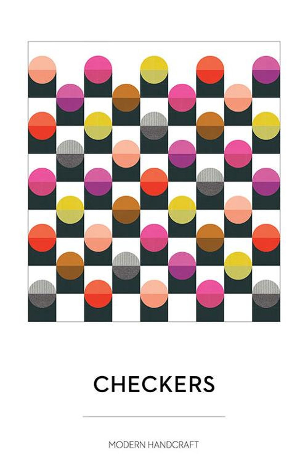 Checkers Quilt Pattern by Nicole Daksiewicz, 4 Sizes in Pattern: Baby ...