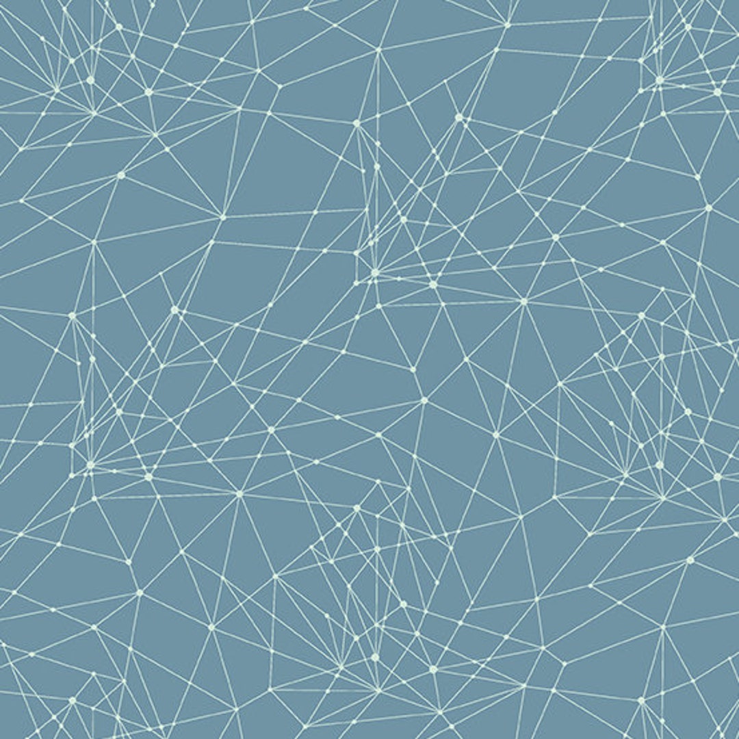 Powder Blue, Pattern: Little String Theory, by Giucy Giuce Fabric From ...