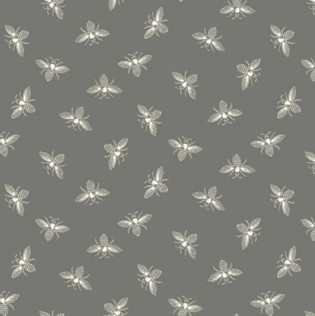 Pewter Gray Bees From the French Bee Collection by Renee Nanneman of ...