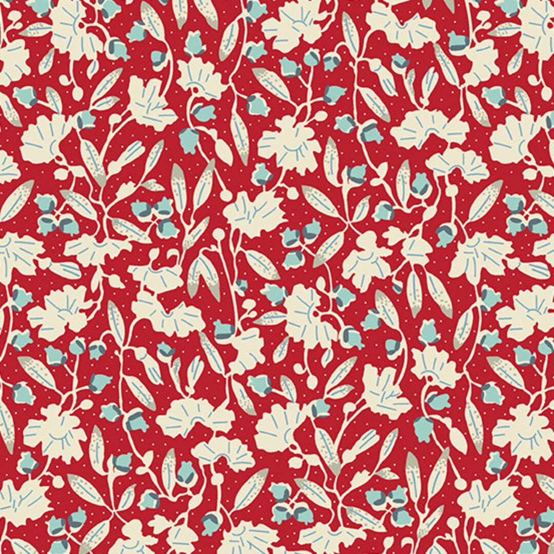 Sweet Ride by Edyta Sitar for Laundry Basket, Color Crimson Pattern ...