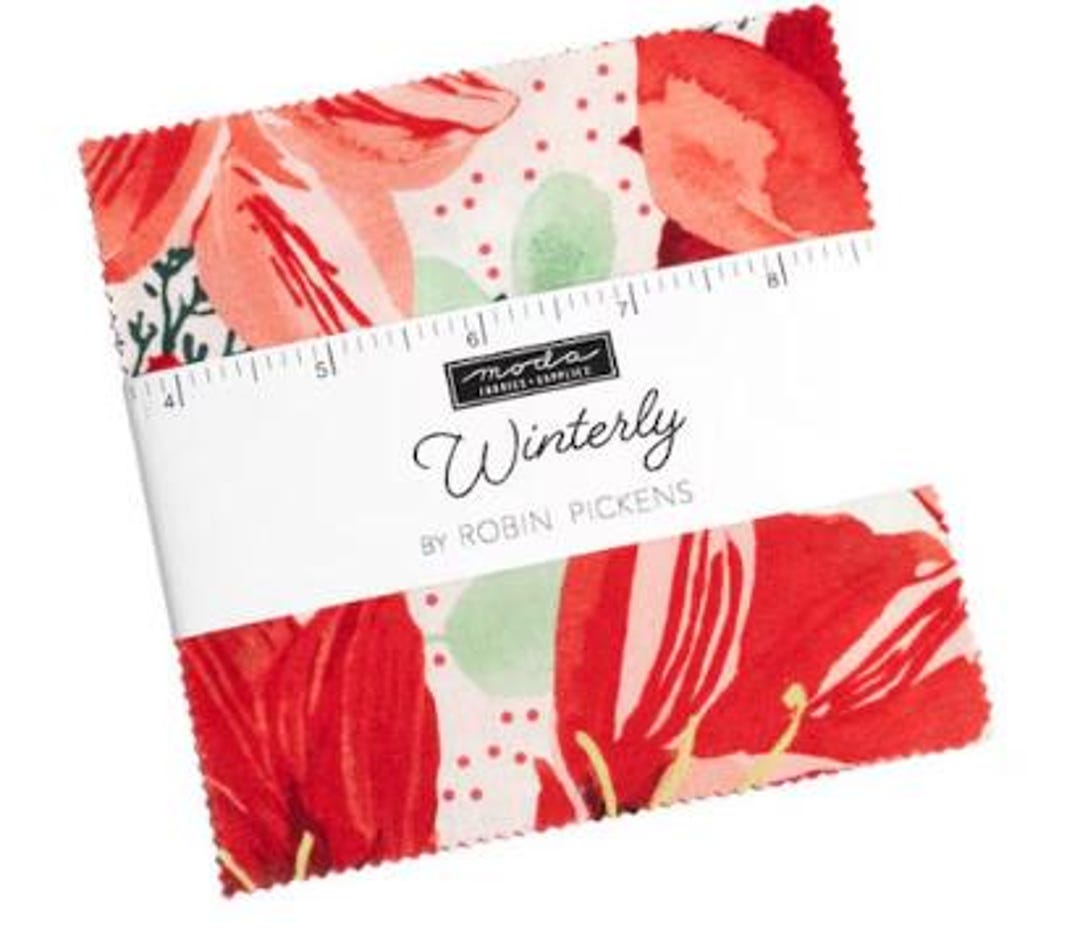 Winterly Charm Pack by Robin Pickens, Moda Fabrics, Moda Precuts, 42 5 ...