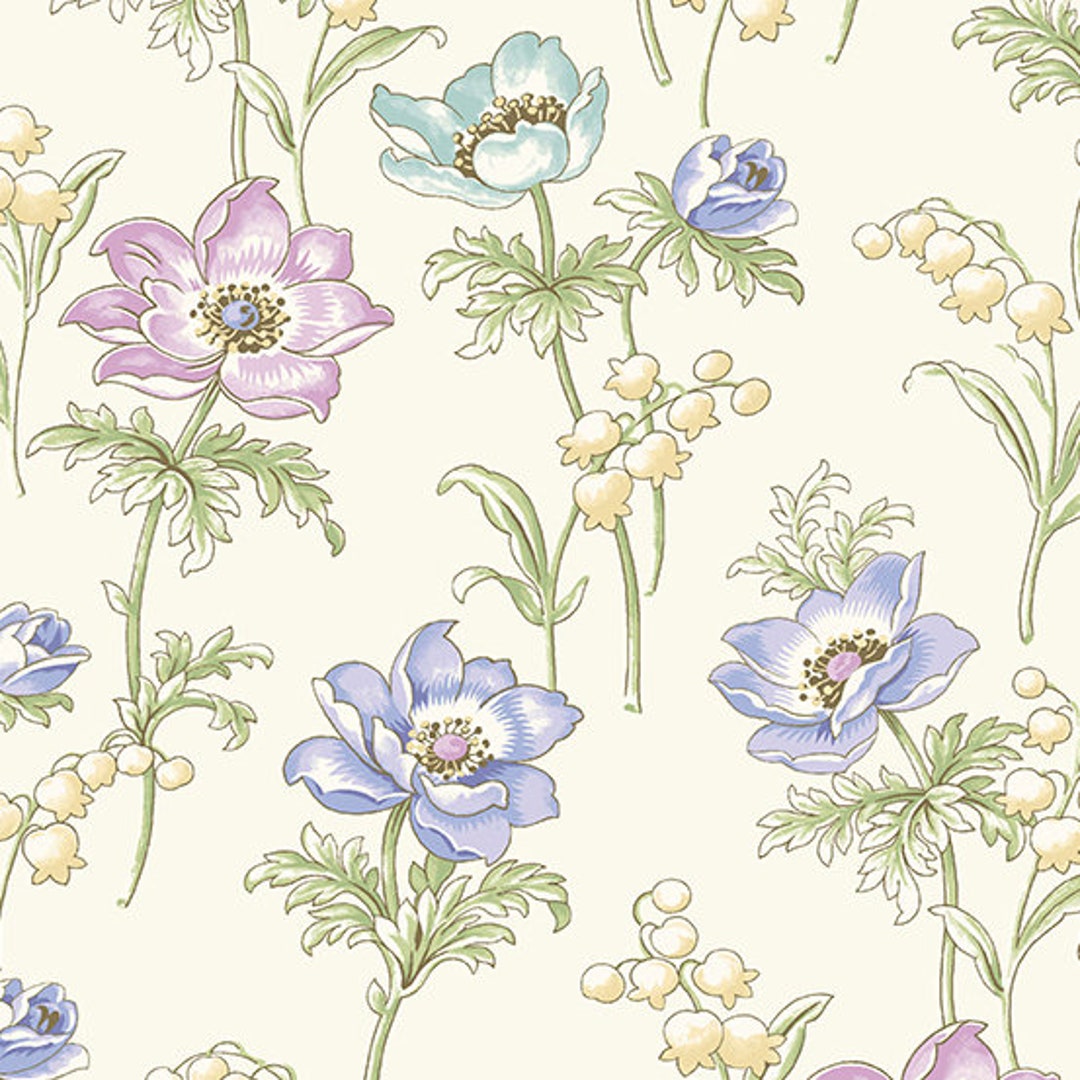 Pearl Poppies From the Abloom Collection by Renee Nanneman of Neel'l Love for Andover Fabrics A ...