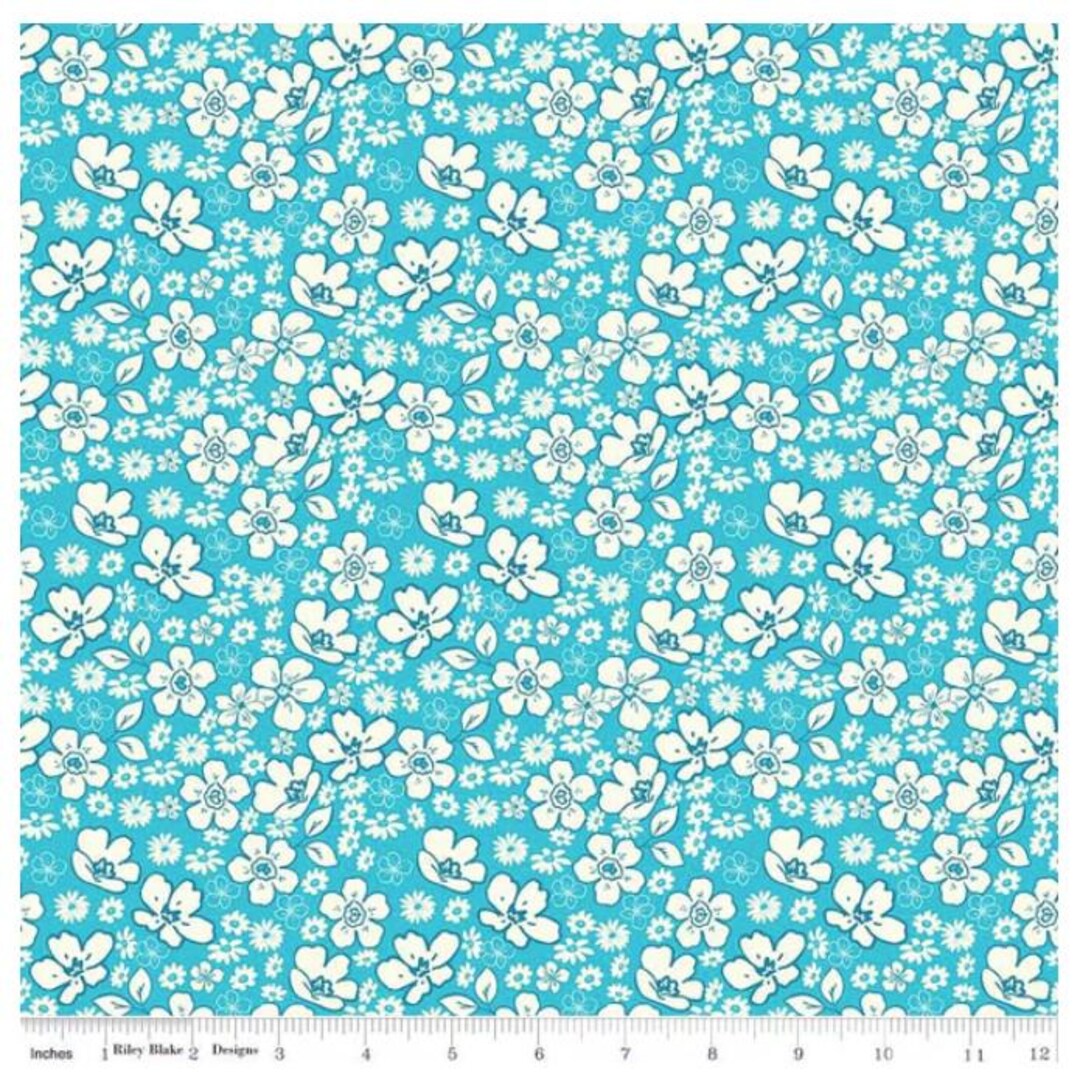 Here Comes the Sun Floral Peacock Quilters Cotton by the Half Yard ...