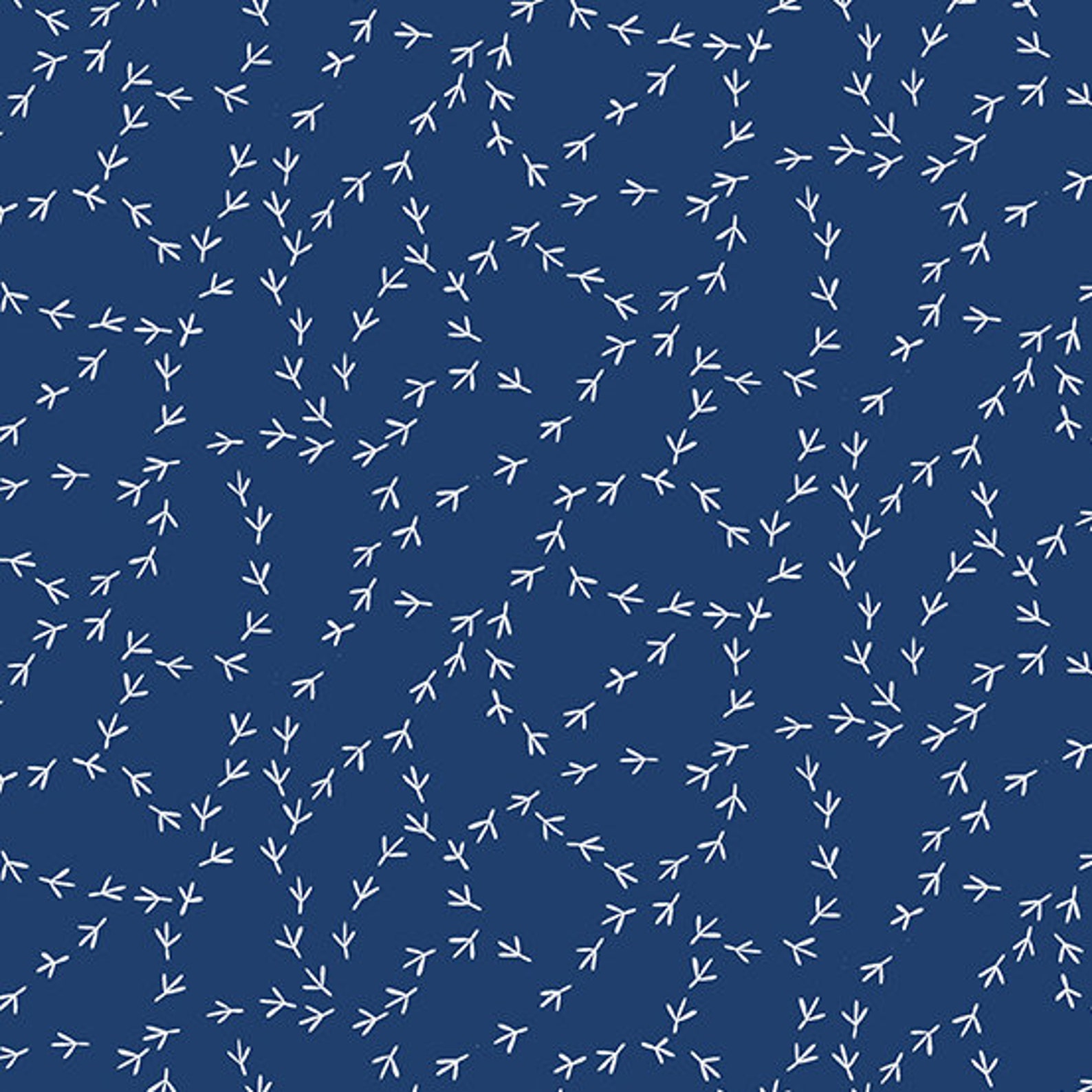 Navy Blue Chicken Tracks From the Chicken Tracks Collection by - Etsy