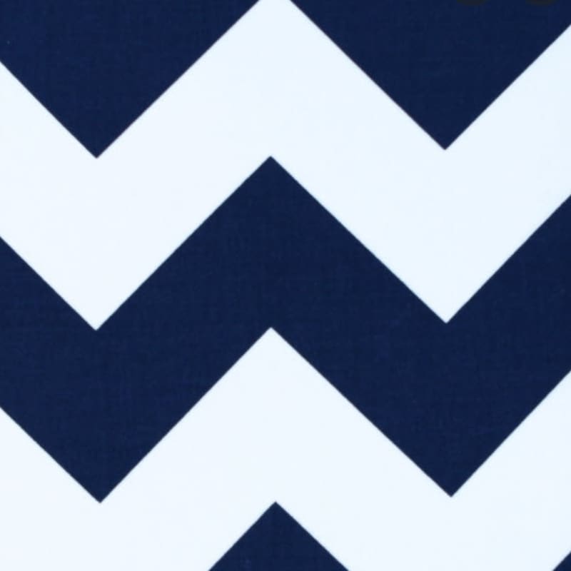Blue Chevron Fabric - Etsy