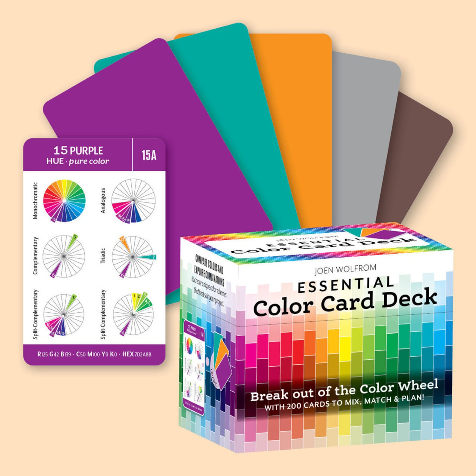 Essential Color Card Deck by Joen Wolfrom, Contains 200-card Deck, 168 ...