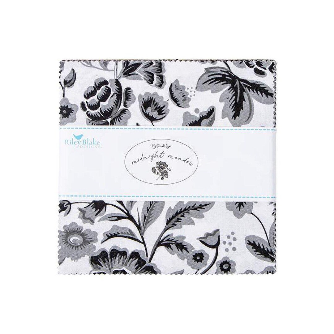 Midnight Meadow 5" Stacker Charm Pack by My Mind's Eye for Riley Blake Designs- 42 Prints in ...